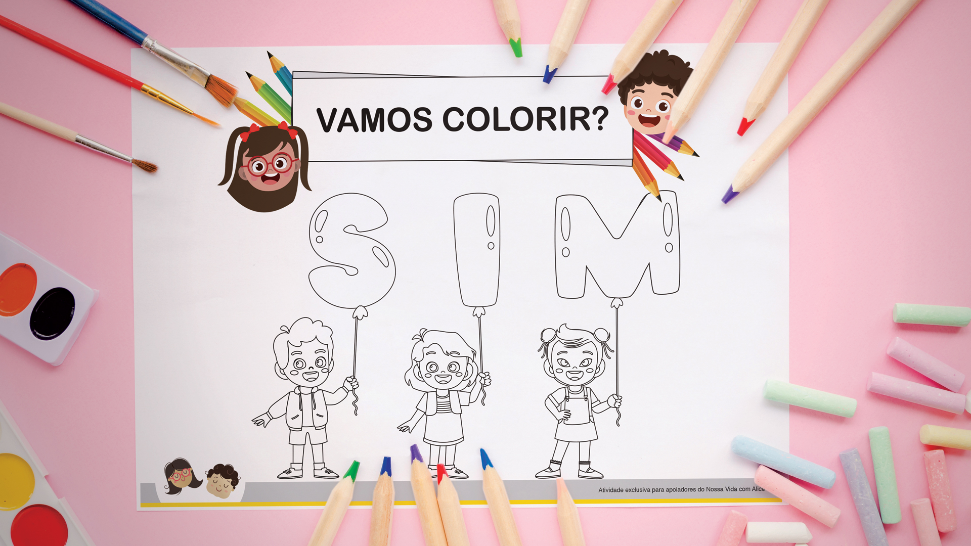 Apostila SIM e NÃO – Materiais Nossa vida com Alice
